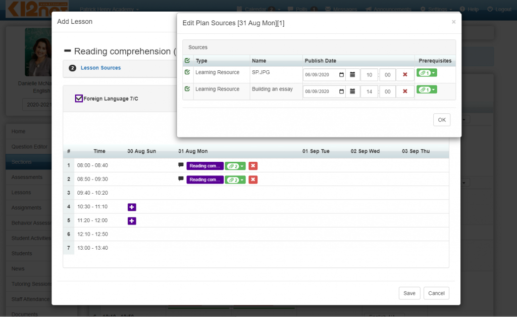Enhancements for Covid-19 Distant Learning Tools - K12NET